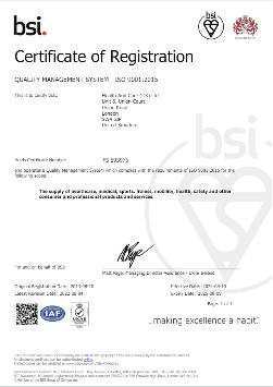 ISO 9001:2015 Certification - KneeSupports.com